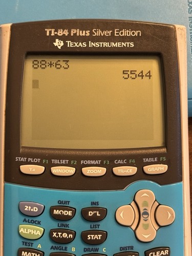 Texas Instruments TI-84 Plus Silver Edition Graphing Calculator w Cover ...