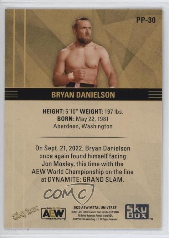 2022 Skybox Metal Universe AEW All Elite Wrestling Premium /50 Bryan ...