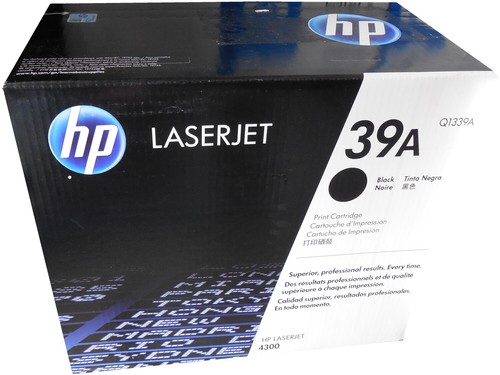HP Q1339A (39A) Hewlett Packard Black Toner Cartridge Genuine OEM ...