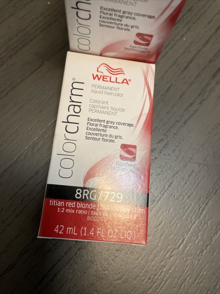 6 SIX BOXES SAME COLOR Wella Color Charm LIQUID Hair Color 1.4 oz ...