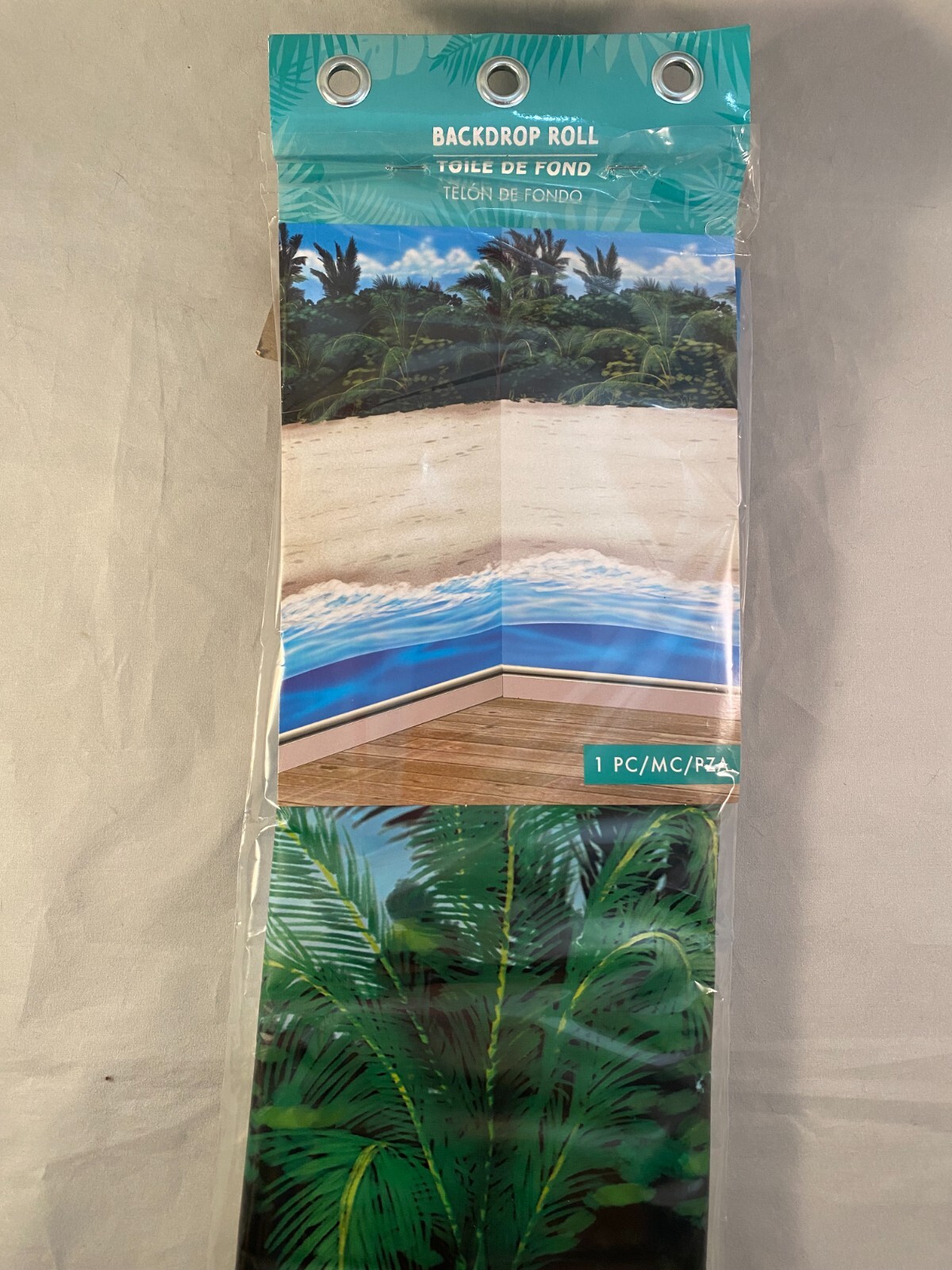 Palm Trees Luau Beach Scene Setter Theme Party Wall Decoration Room ...