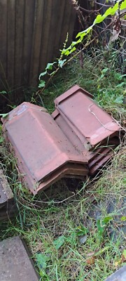 Large triangle red ridge tile, 51cm long 30cm wide 10cm high, £8 each ...