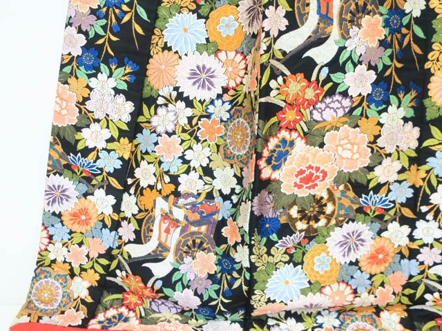 Kyoto Ikkido Kimono Uchikake Luxury Karaori Gold Thread Flower Gosho ...