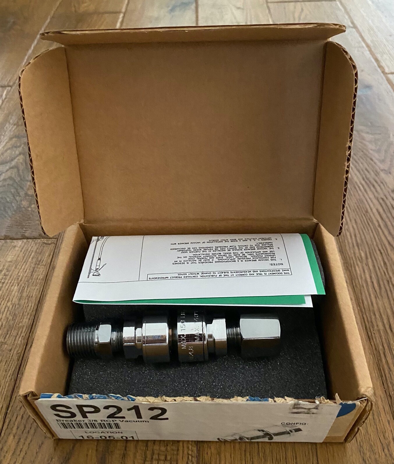 Haws Corporation 3/8" RCP Vacuum Breaker SP212 for sale online | eBay