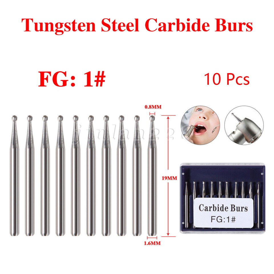 25 Types Dental Round Tungsten Carbide FG Bur For Surgical High Speed ...