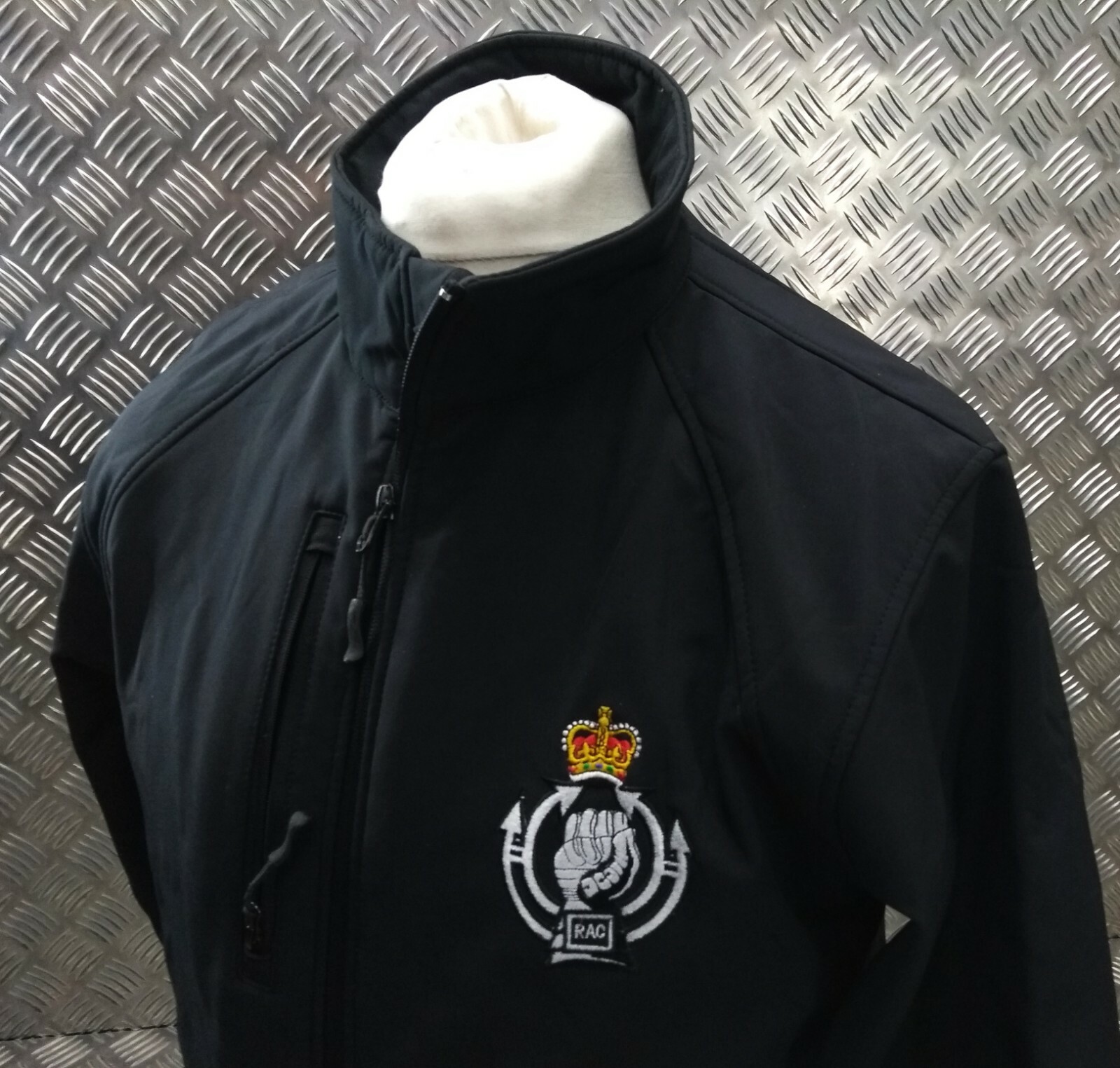 RAC Soft Shell Jacket Royal Armoured Corps Insignia Active Wear ...