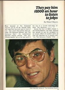 1972 TV Guide Artikel ~ Peter Marshall Hollywood Squares Gameshow Host ...