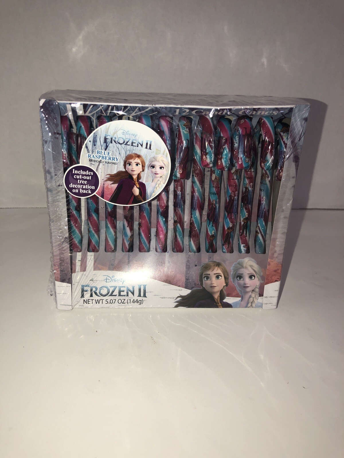NEW Disney Frozen II Blue Raspberry Candy Canes w/Cutout Ornament SHIPS ...
