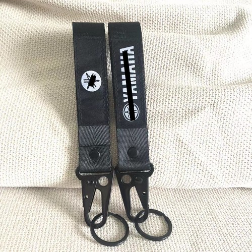 Black Backpack Key Ring Hook Strap Metal Keychain Lanyard Double Side ...