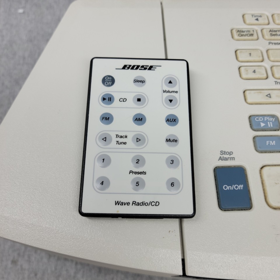 Bose Wave Radio CD Player AWRC-1P White w/ Remote TESTED Read Discrip ...