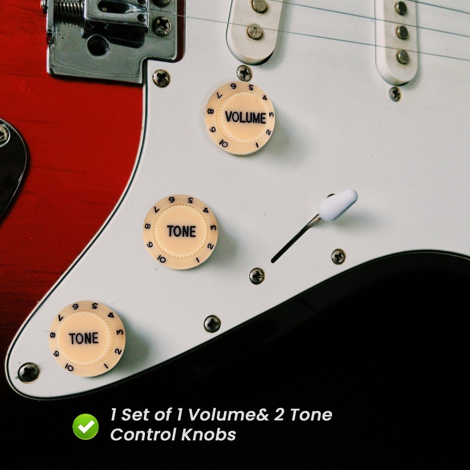Cream Dark Blau Font 1 Volume und 2 Tone Guitar Control-Regler für ...