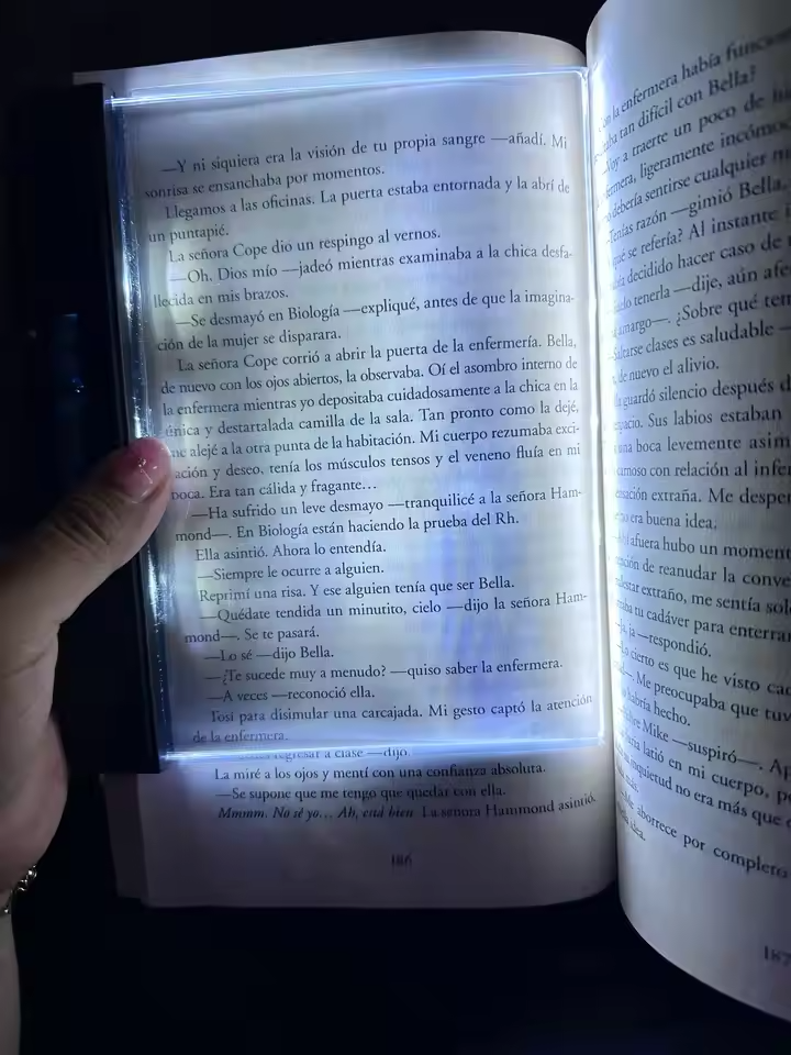 LED Reading Light Panel – Ultra Thin Portable Flat Book Light for Night ...