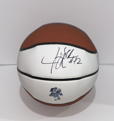 JERRY STACKHOUSE SIGNED BASKETBALL NORTH CAROLINA TAR HEELS PROOF JSA ...