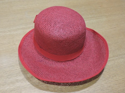 UNBRANDED RED RIBBON BAND BACK BOW WOVEN STRAW WOMENS HAT | eBay