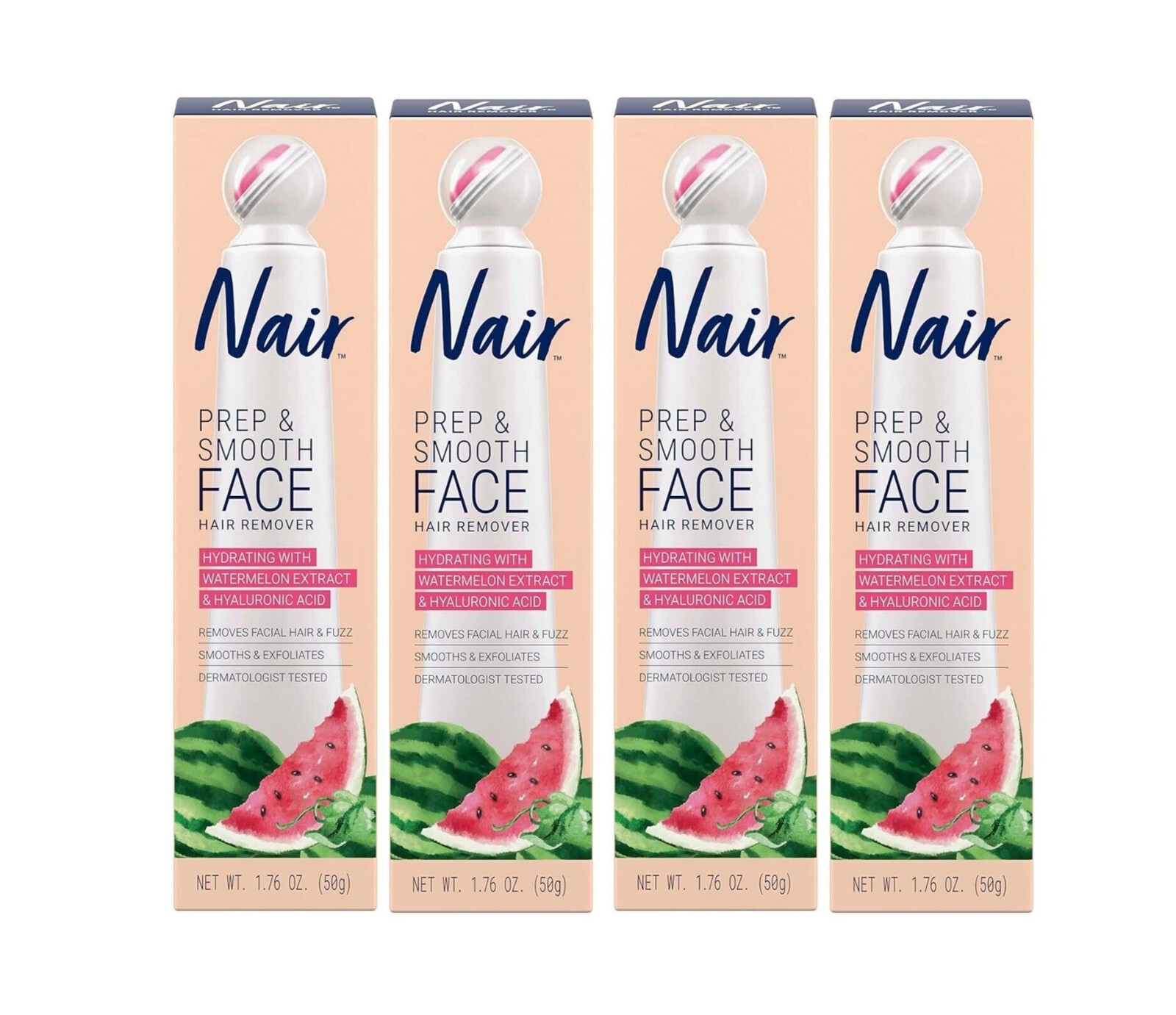 4x Nair Prep & Smooth Face Exfoliating Facial Hair Removal for Woman 1. ...