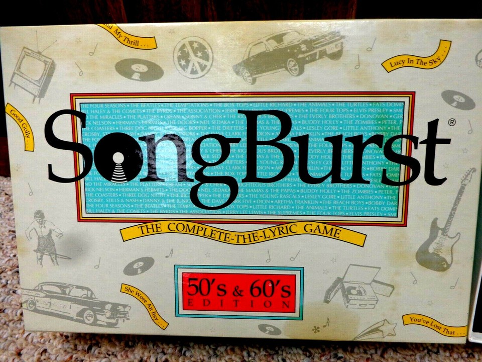 Vintage SONG BURST 50's & 60's Complete the Lyric Game by Hersch & co ...