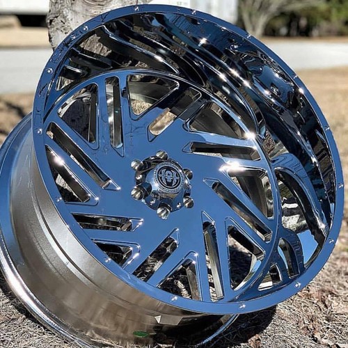 22x12 Chrome Hardcore HC11 Axel Offroad Rims Wheels 6x139.7 6x5.5 24 ...