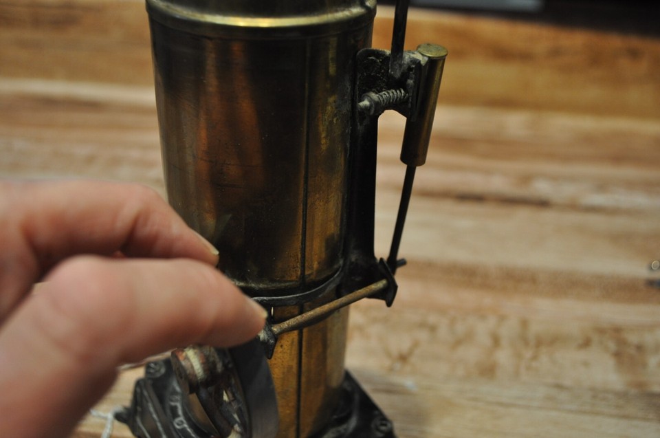 Vintage Antique Vertical Steam Engine All parts move | eBay