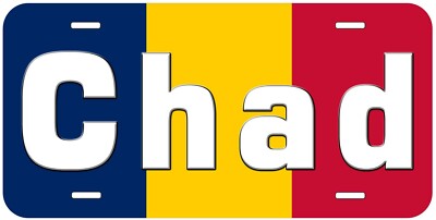 Chad Flag with Country Name Novelty Car Tag License Plate | eBay