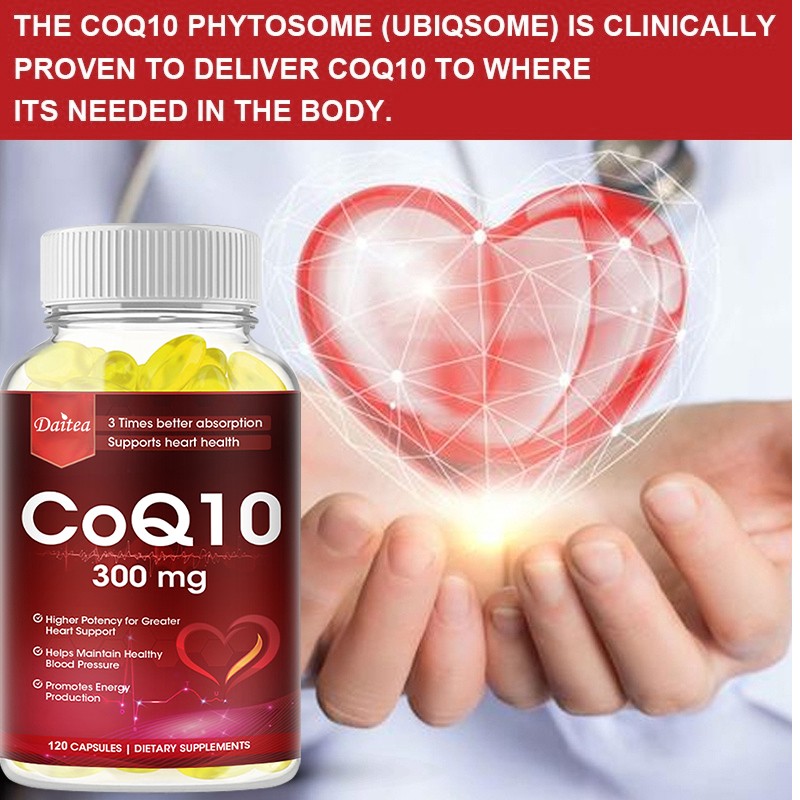 Coenzyme Q10 Capsules - 300 mg - Maintain Normal Blood Pressure - 120 ...