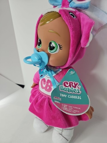Cry Babies Tiny Cuddles Stars Roxy Cheerleader Baby Doll 9" Cries Real ...