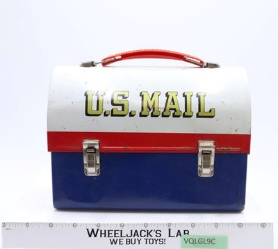 U.S. Mail Mr. Zip Dome Top Metal Lunchbox W/ THERMOS 1969 Aladdin ...