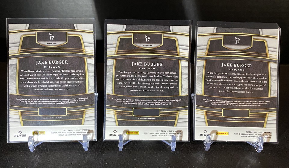 Jake Burger 2022 Select RED Disco Rookie Exclusive + Silver Prizm ...