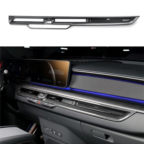 For Kia EV9 Carbon Fiber ABS Center Console Dashboard Air Vent Outlet ...