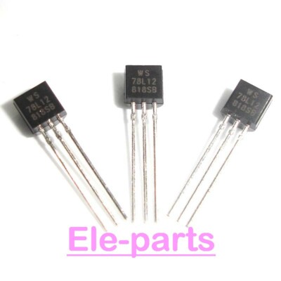 500 PCS 78L12 TO-92 LM78L12 0.1A 12V Voltage Regulator Transistor Chip ...