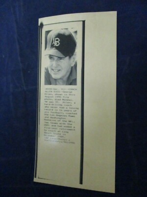 1989 George Allen Long Beach State & LA Rams head coach Vintage Wire ...