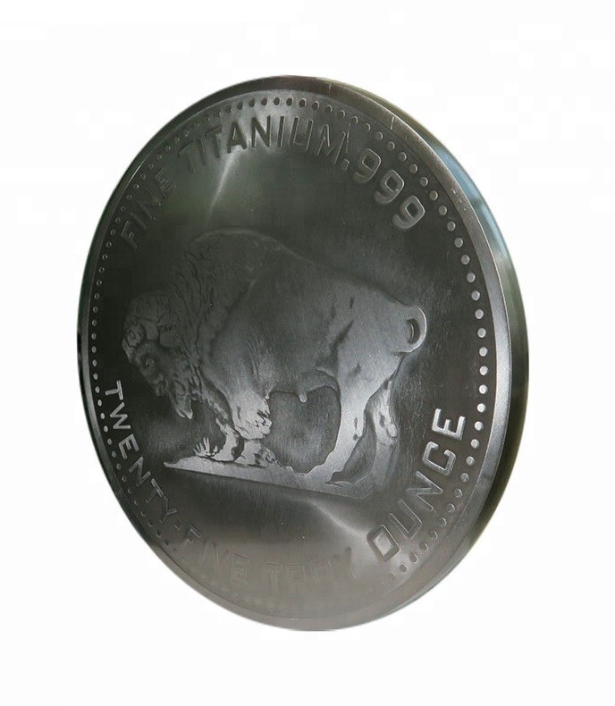 25 oz Troy Ounce American Buffalo .999 Pure Titanium Bullion Round Ti ...