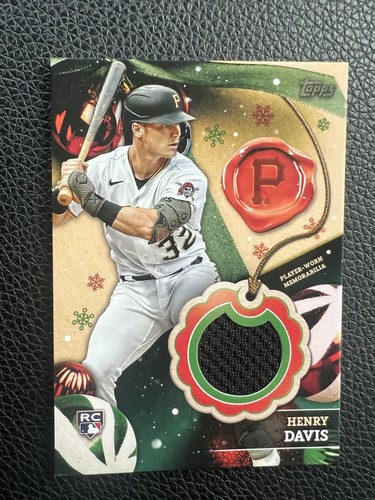 2024 Topps Holiday Mega Baseball #RC-HD Henry Davis Relic Pirates ...
