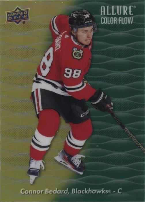 2023-24 Upper Deck Allure - Color Flow Connor Bedard #CF-16 Yellow ...