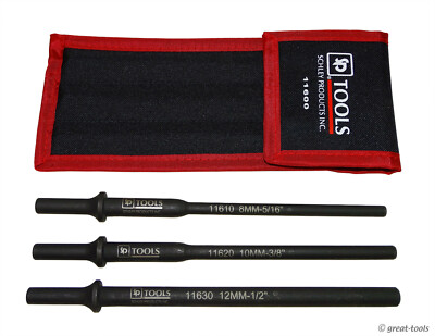 PNEUMATIC DRIFTS – long pin punch set – air hammer punches – automotive ...