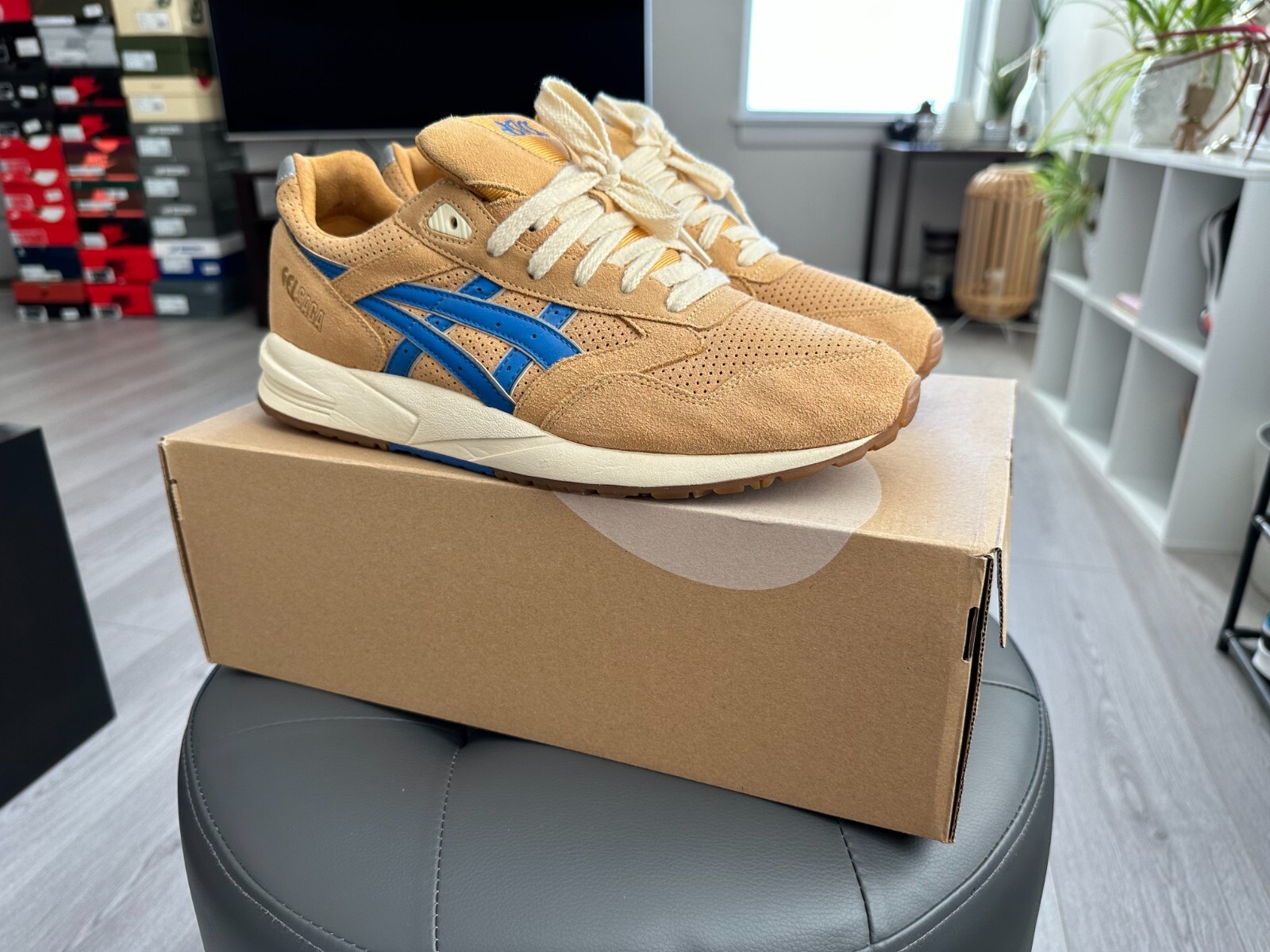 Asics x Foot Patrol Gel Saga Gas Mask Size 11 H20RK-6… - Gem