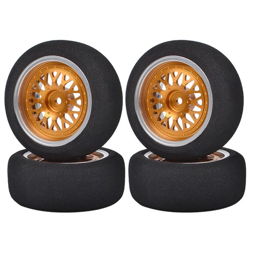 RC 1/10 Racing Car On-road Foam Tires WAlu Wheels 12mm Hex For Tamiya ...