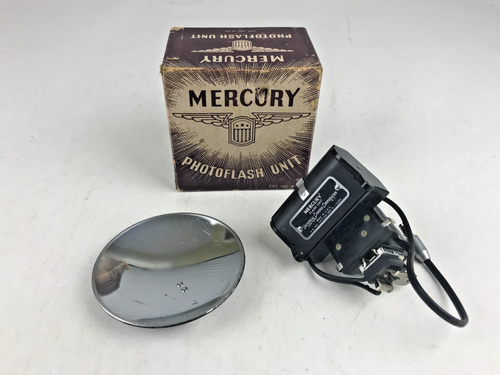 Vintage Mercury Photo Flash Unit Original Box Universal Camera Corp ...