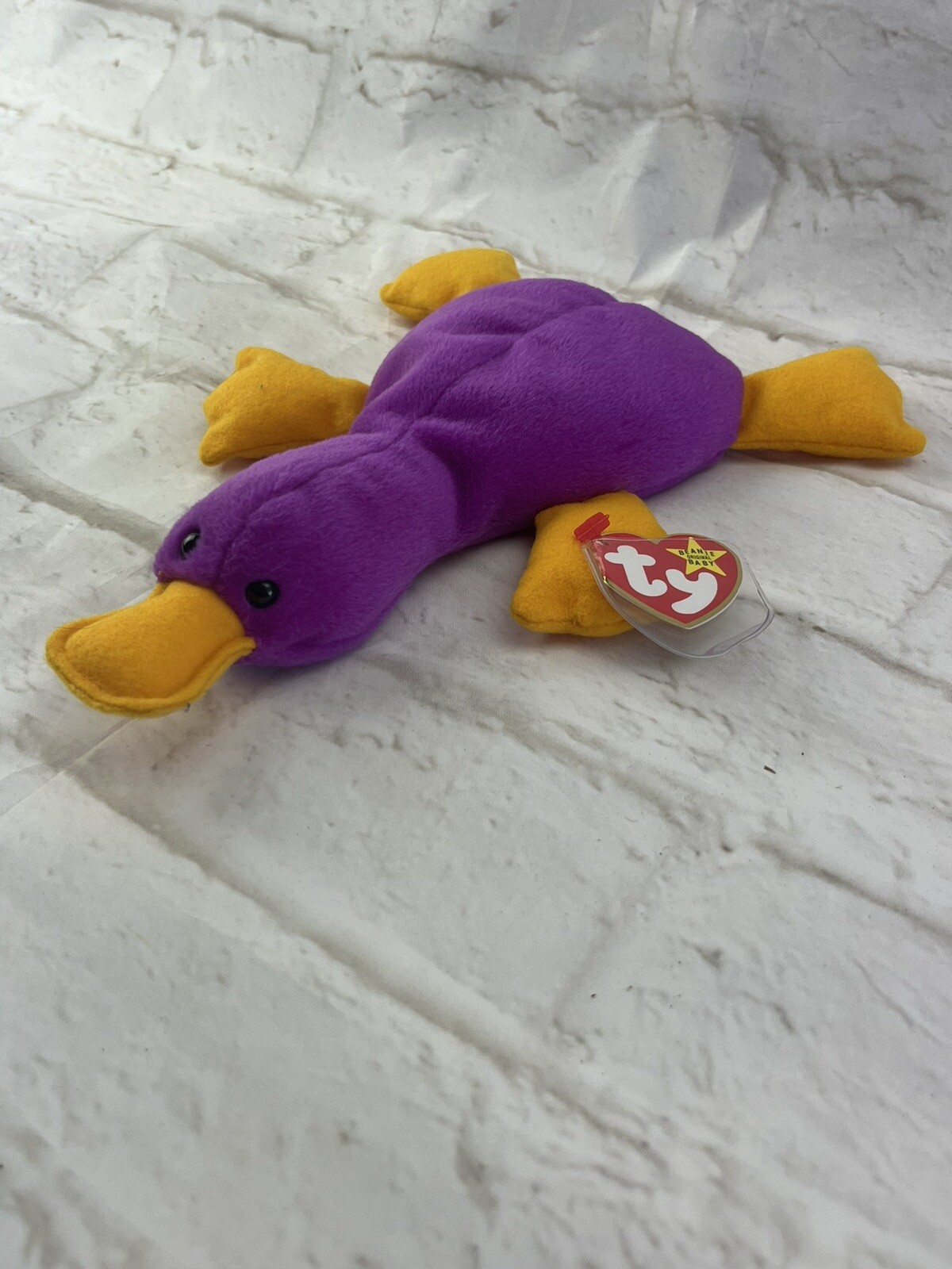 TY PATTI THE PLATYPUS BEANIE BABY MWMT 9" NEW- P.V.C. PELLETS 1993 ...