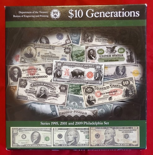 BEP $10 Generations Currency Set Serial #1414 in OGP (1598) | eBay