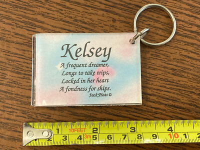 Vintage 1990’s Keychain “Kelsey” Plastic Gift Idea Kitsch Dreamer 3 ...