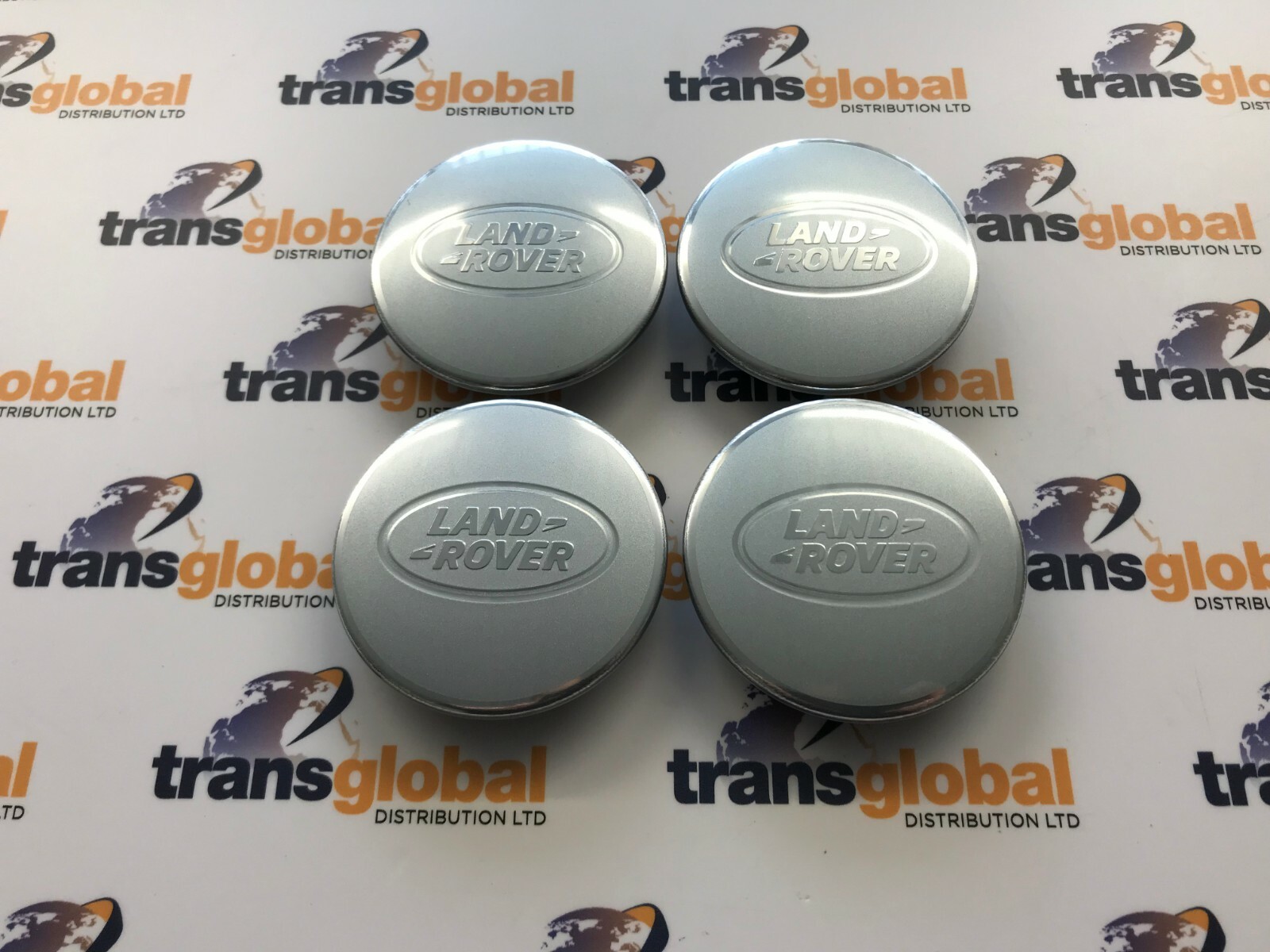 63mm Satin Aluminium Centre Cap x4 to fit Land Rover - Genuine ...