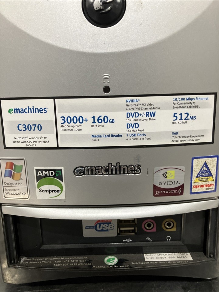 Emachines C3070 Desktop Computer | eBay