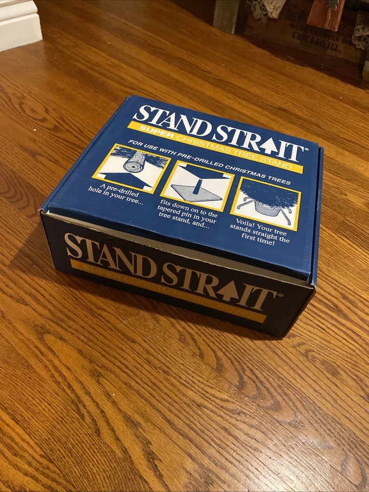 Vtg Stand Strait Straight Super Christmas Tree Stand System RS-107 6-10 ...
