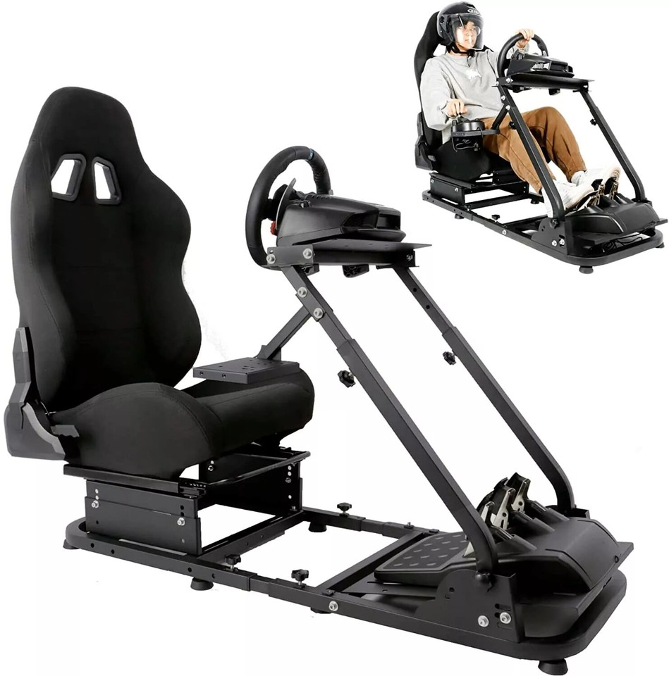 Hottoby Rennsimulator Cockpit mit Gaming Sitz Fit Logitech G29 G920 ...