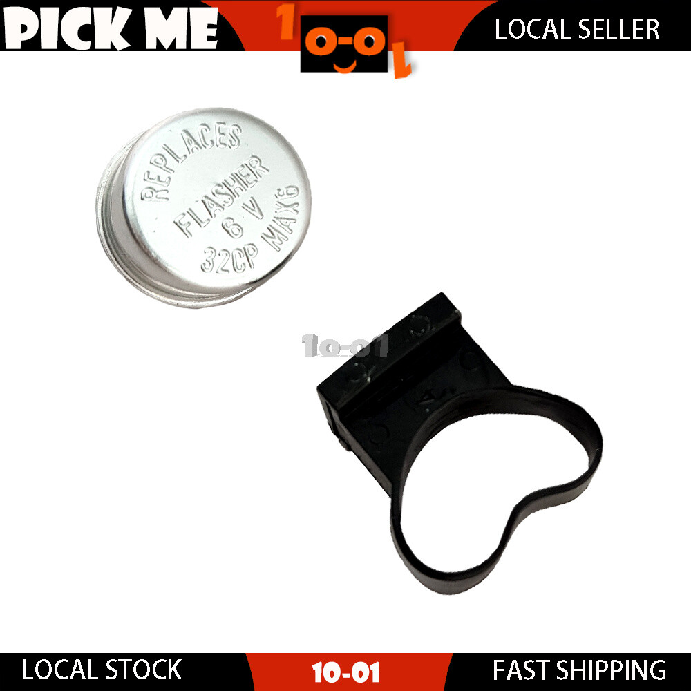 Motorcycle Universal 6V 2 PIN INDICATOR FLASHER RELAY CAN 8W-23W Round ...