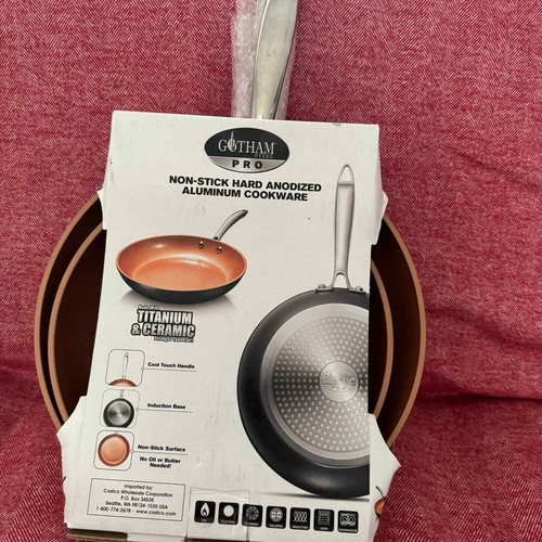 Gotham Steel Pro non stick hard anodized aluminum cookware with ceramic ...