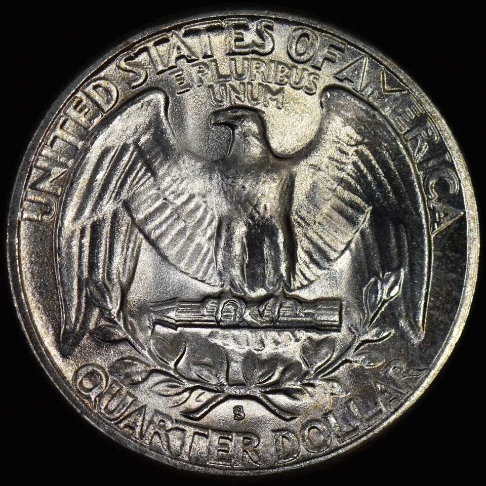 1950-S WASHINGTON QUARTER GEM UNCIRCULATED UNC 25C BU MS COIN 70G ...