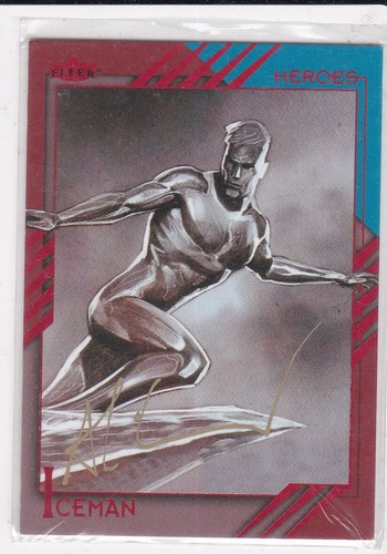 2015 UD Fleer Marvel Retro #26 Iceman Base On Card Auto By Adi Granov | eBay