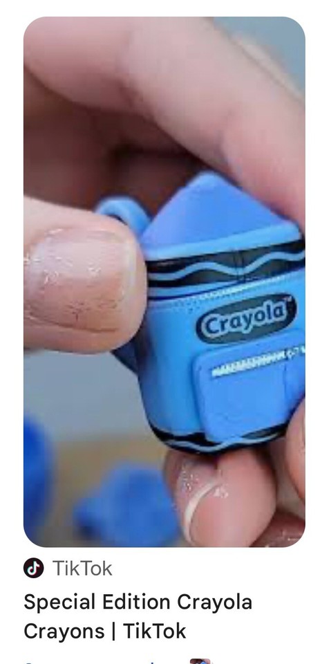 Mini Crayola Backpack Blue Rubber Tik Tok Special Edition | eBay