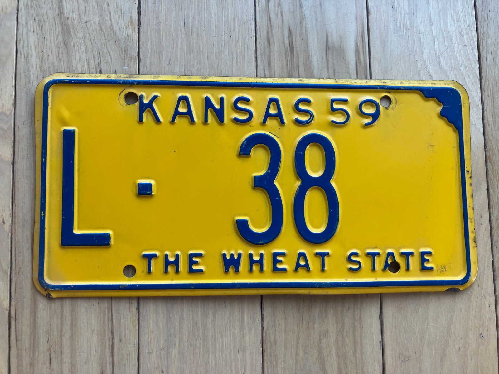 1958 Kansas License Plate - Low Number | eBay